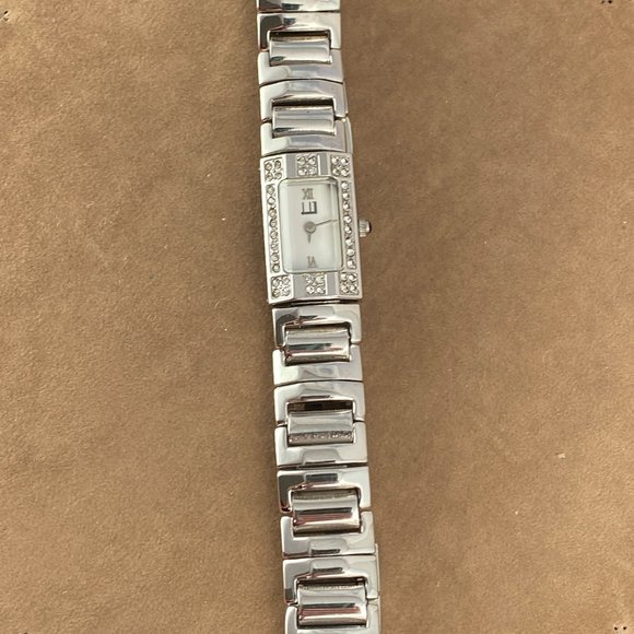 Dunhill | Accessories | Dunhill Danhirion Silver With Crystal Bezel ...